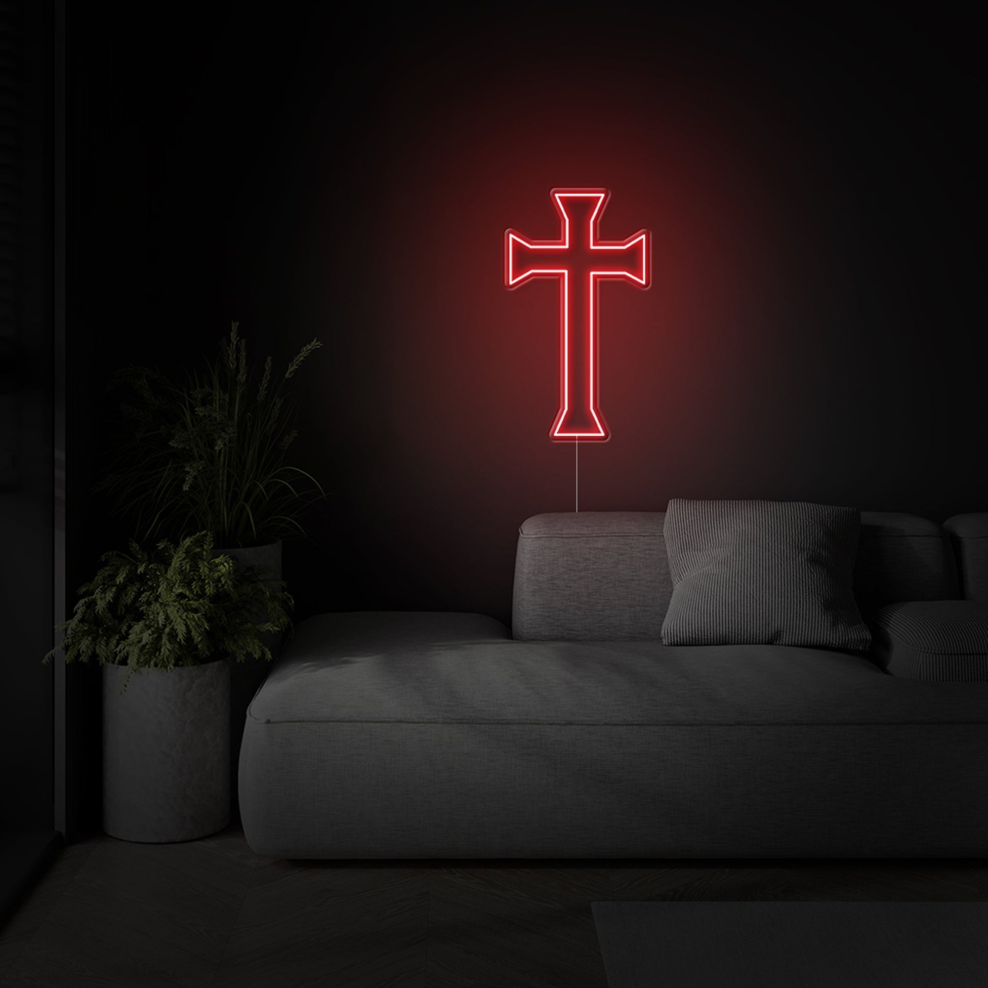 'Christian Cross' LED Neon Sign