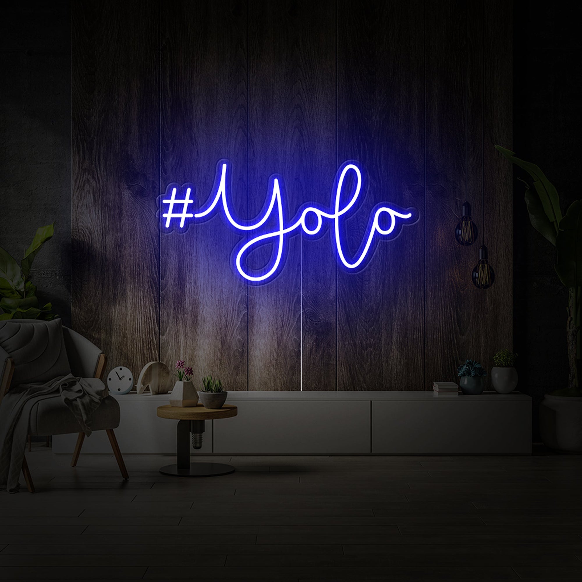 '#Yolo' LED Neon Sign