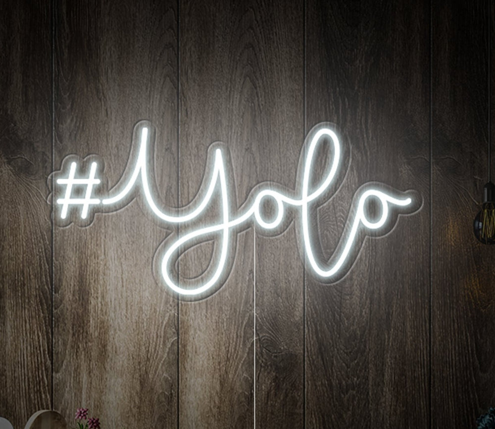 '#Yolo' LED Neon Sign